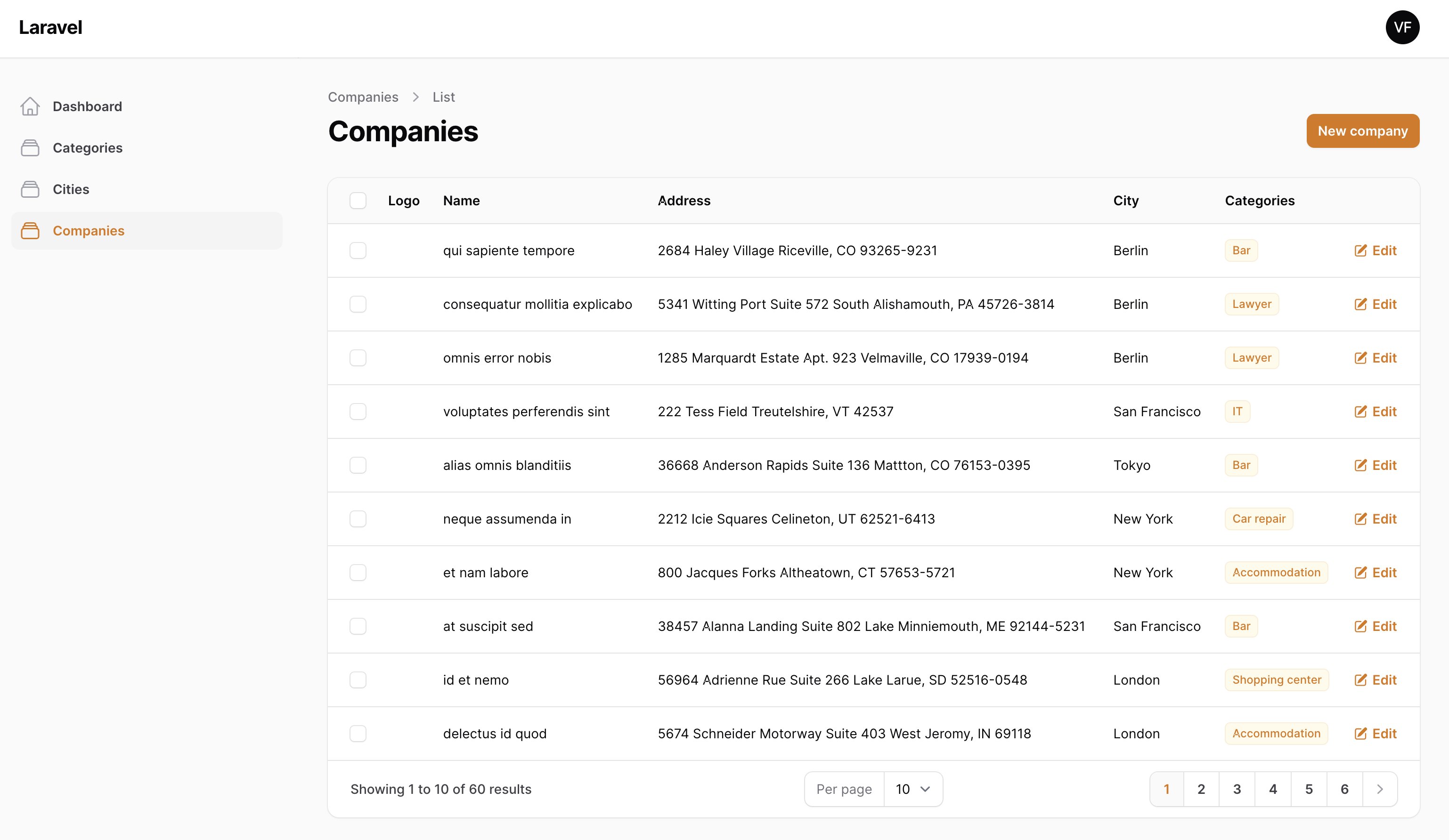 Classifieds with Bootstrap Front-Page - Filament Examples